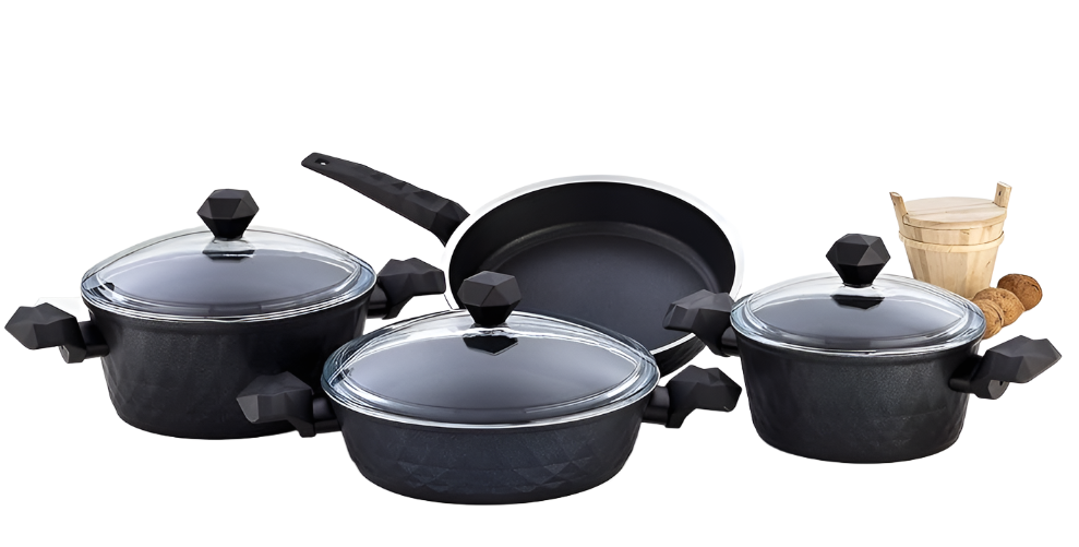 Falez Biodiamond Set, Black, 7 Pcs