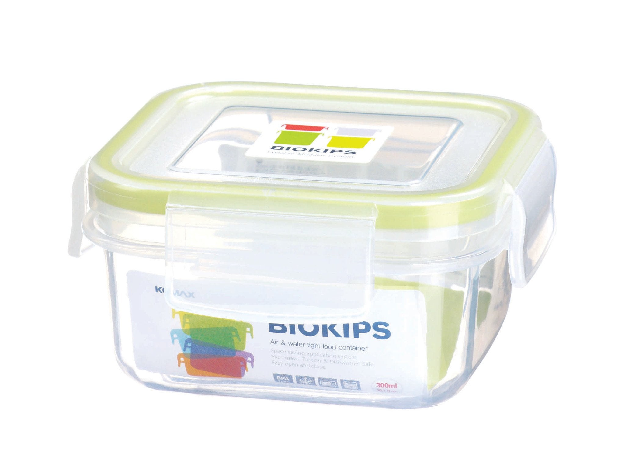 Komax Biokips Square Food Storage Container, 300 ml