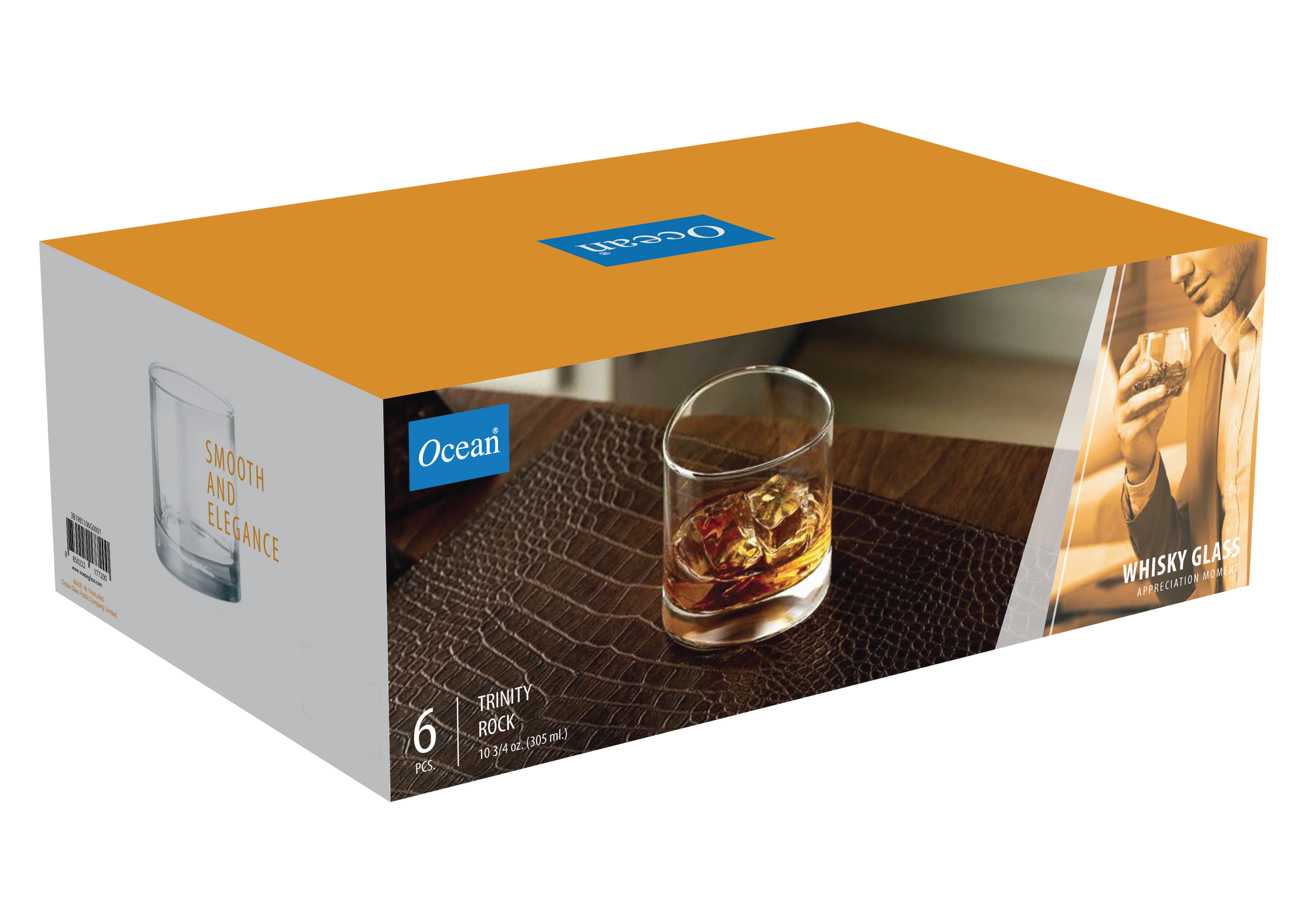 Ocean Trinity Rock, 305 ml (Set of 6 Pcs)